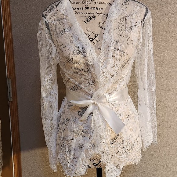 Purple Zinnia Boutique | Intimates & Sleepwear | White Sheer Floral ...